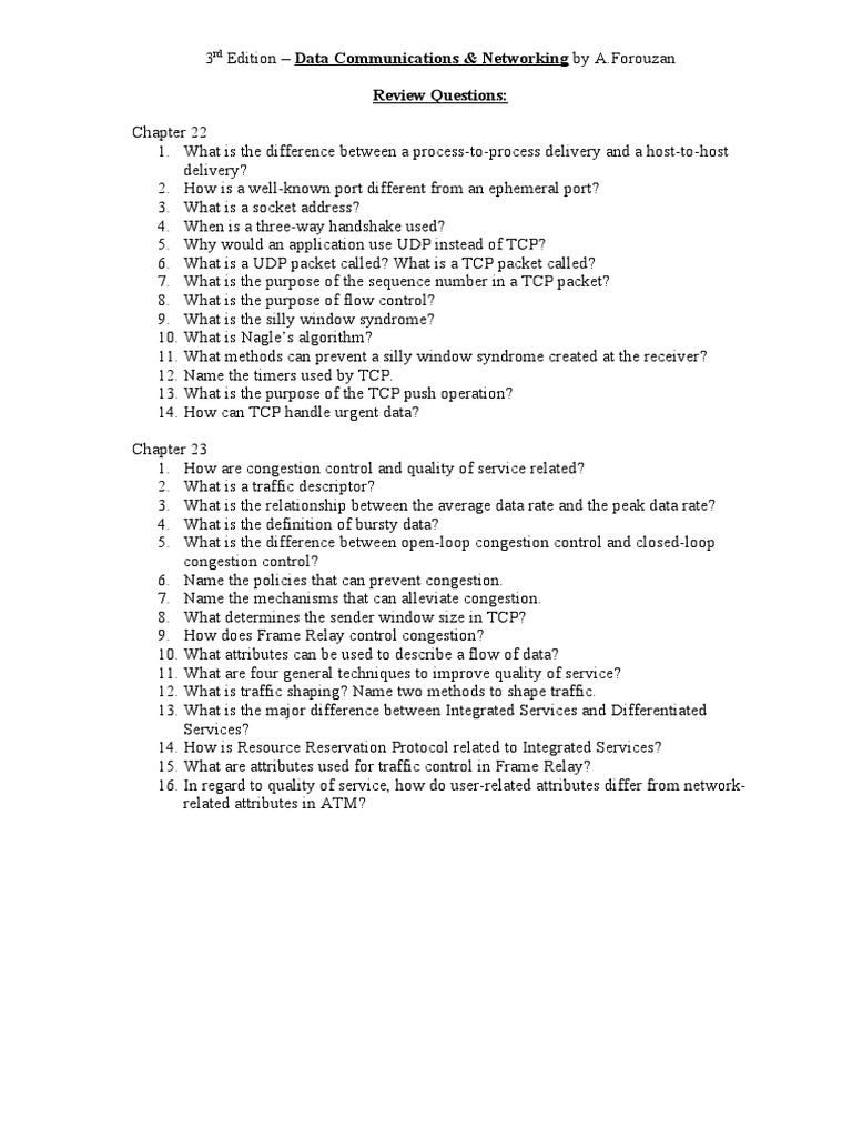 Unit 4 Review Questions | PDF