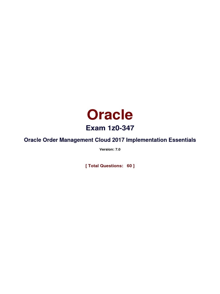 Oracle Order Management Cloud Essentials | PDF | Cloud Computing | Pricing