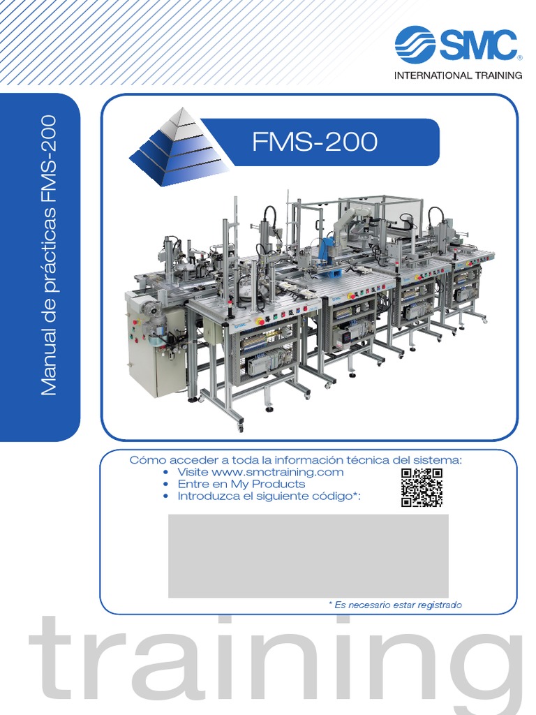 Manual de Prácticas FMS-200 | PDF | Neumática | Diseño