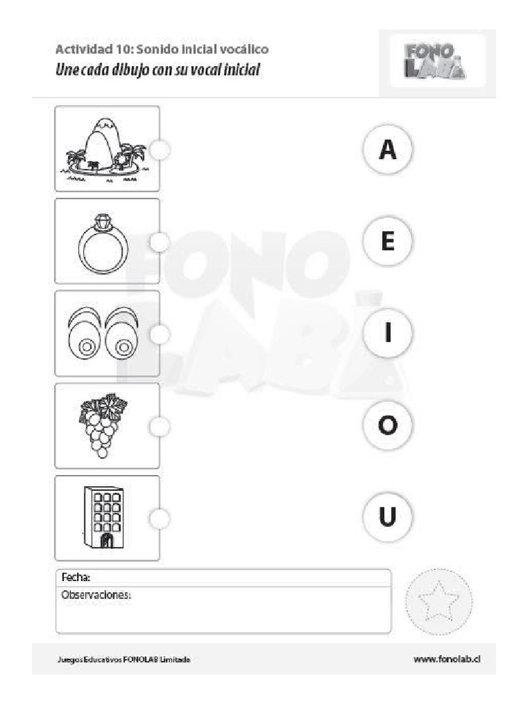 Reconocimiento de Las Vocales | PDF