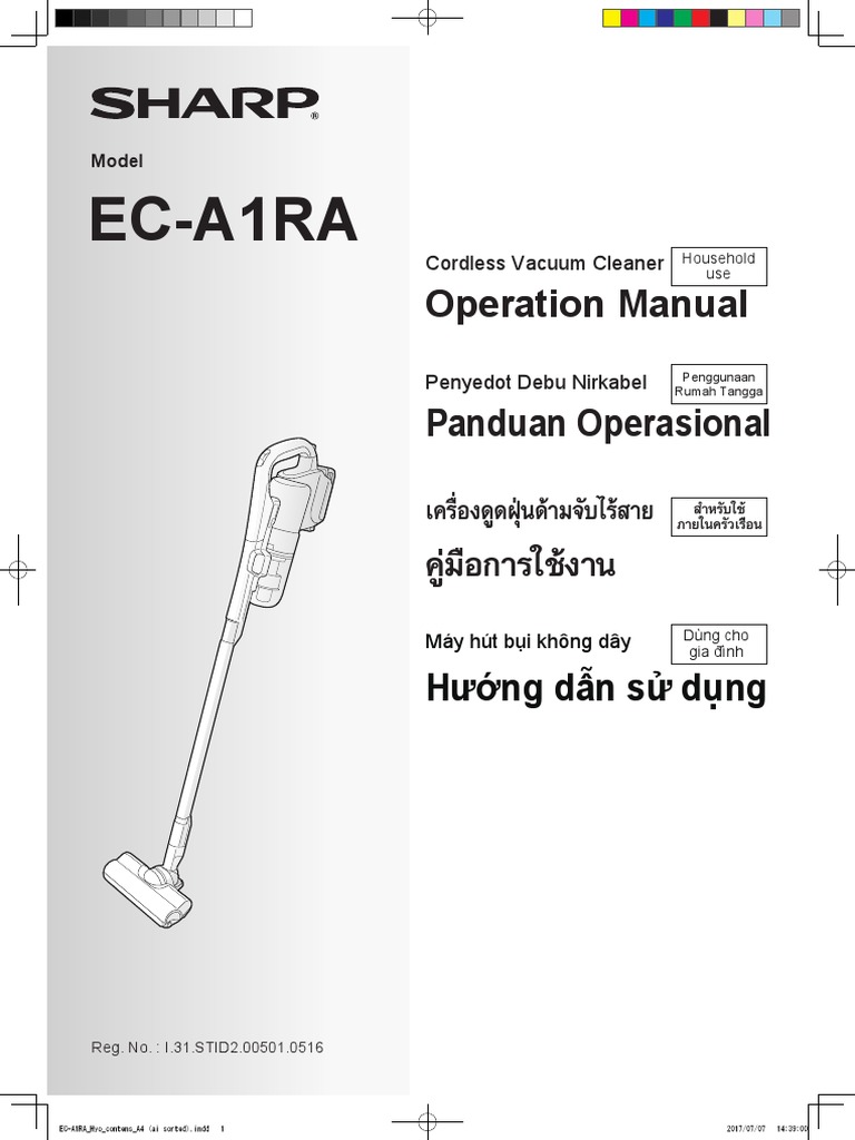 Ec-A1Ra: Operation Manual Panduan Operasional | PDF | Vacuum Cleaner ...
