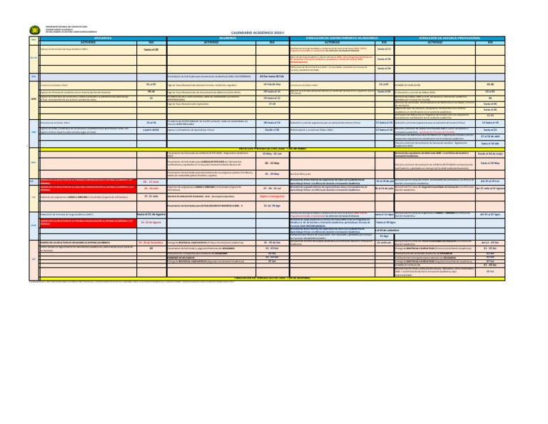 Calendario 2020-I 19 - 11 Reformulad | PDF | Maestros | Modificación de ...