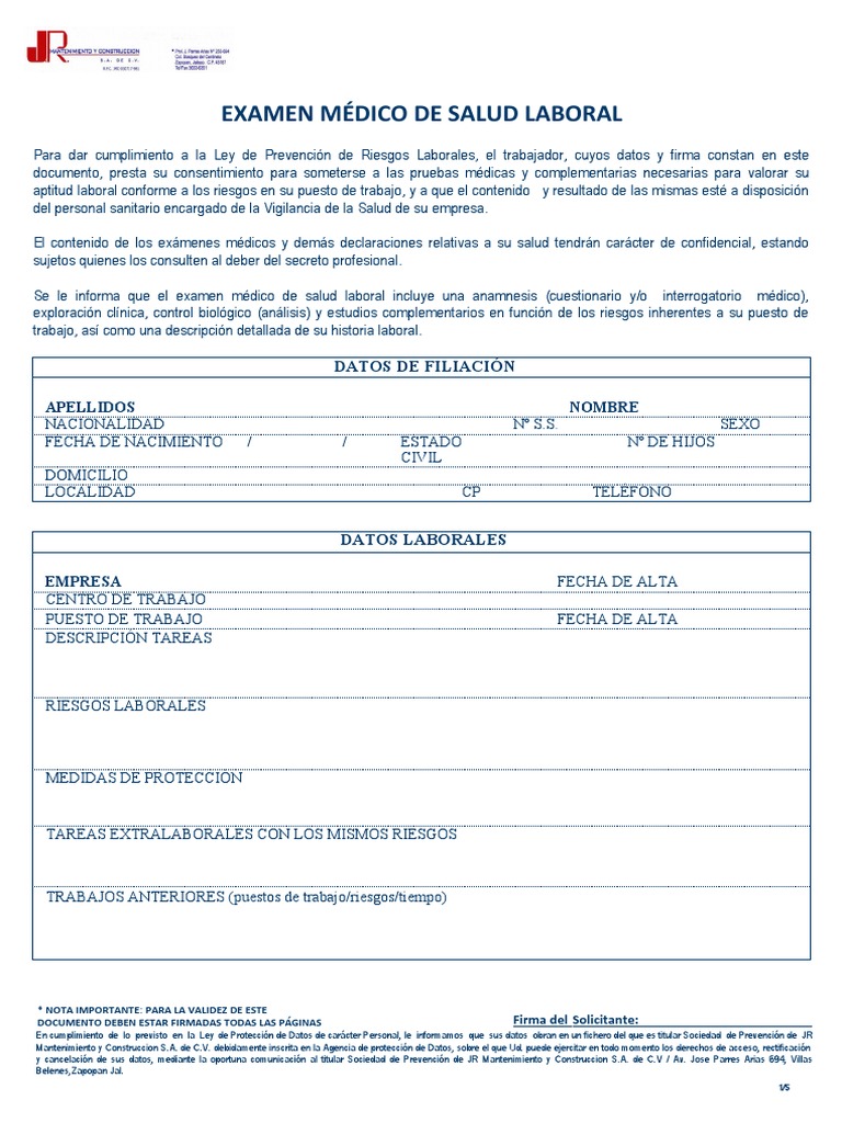 Examen Medico General | PDF | Privacidad de la información | Diabetes