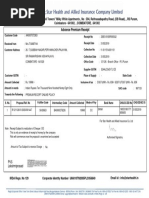 Medical Insurance Premium Receipt-Family | PDF | Insurance | Taxes