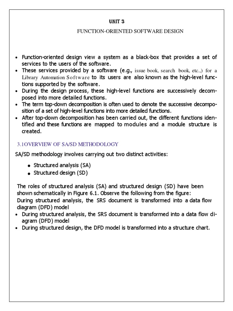 3.1overview of Sa/Sd Methodology | PDF | Systems Engineering | Systems ...