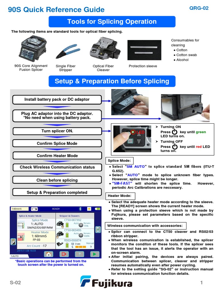 90S Quick Reference Guide | Download Free PDF | Optical Fiber | Equipment
