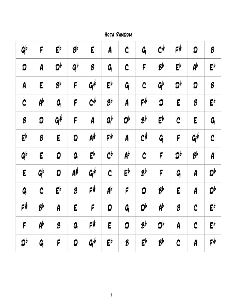 Hoja Random PDF | PDF