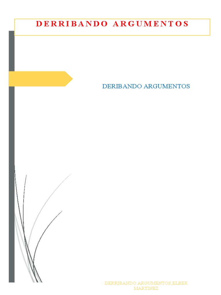 Derribando Argumentos | PDF | Dios | Pecado