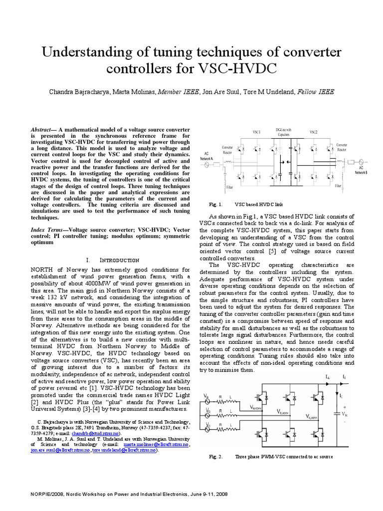 Understanding Voltage Source Converter Controllers: A Comparison of ...