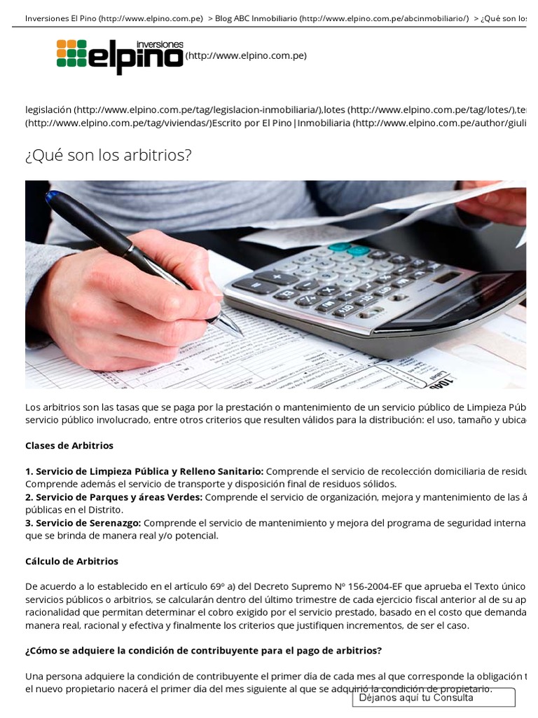 ¿Qué Son Los Arbitrios | PDF | Gobierno | Economias