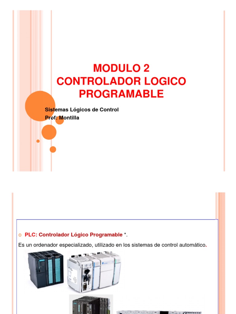 Modulo 2 Controlador Logico Programable | PDF | Controlador lógico programable | Arreglos de ...