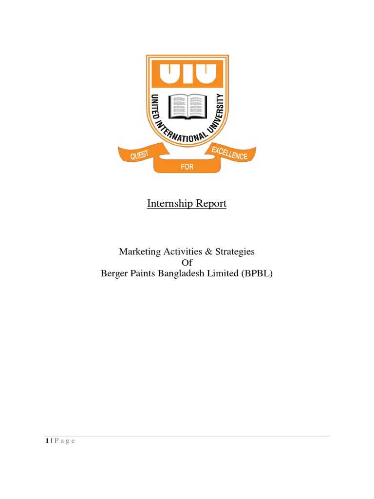 Marketing-Strategies-of-Berger-Paints-Bangladesh-Limited - Final Draft ...