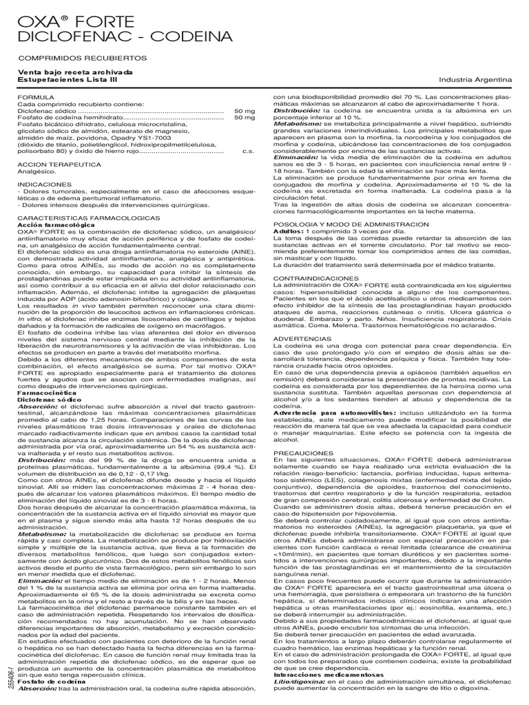 Oxa Forte | PDF | Droga anti-inflamatoria libre de esteroides ...