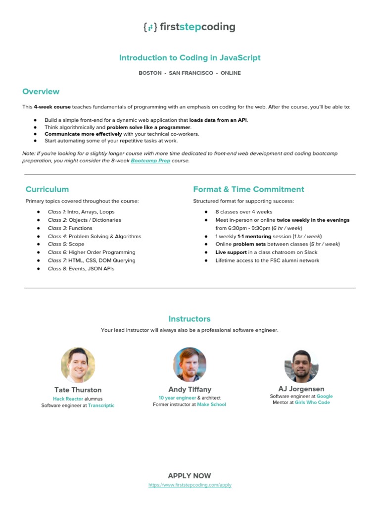 First Coding Introduction To Coding In Javascript Pdf Computer