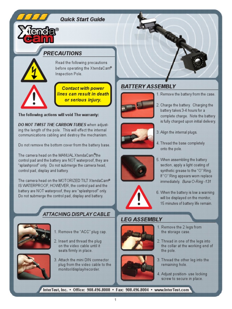 Xtenda Cam QSManual 2014 | PDF | Computer Monitor | Electrical Connector