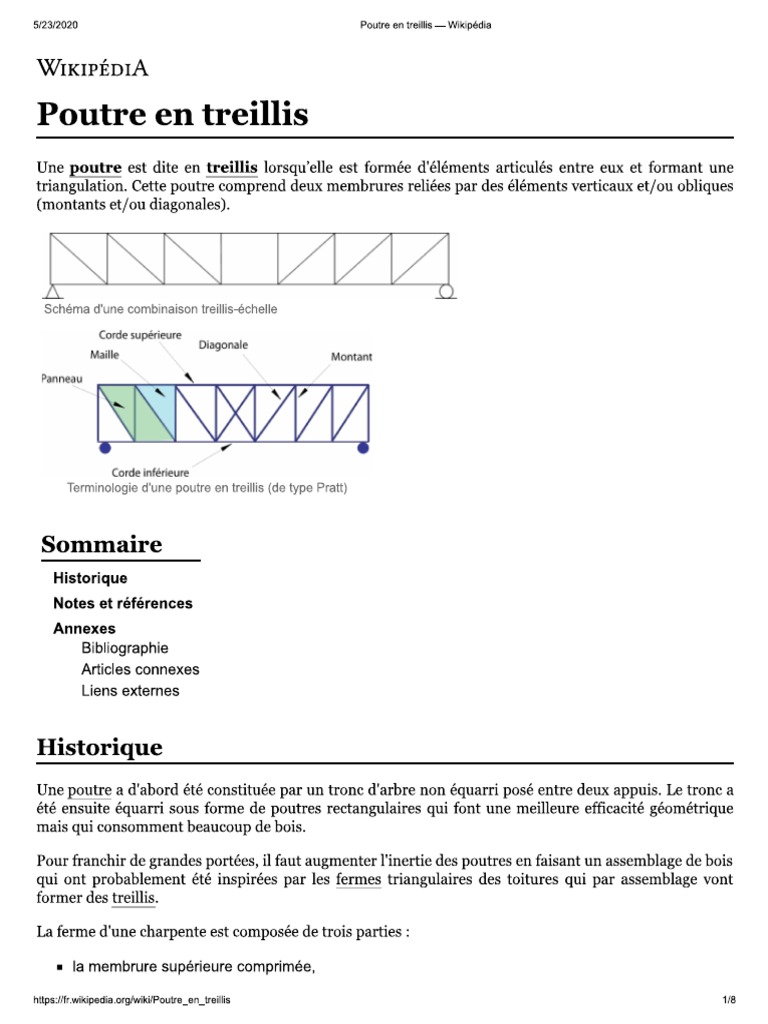 Poutre Treulli | PDF