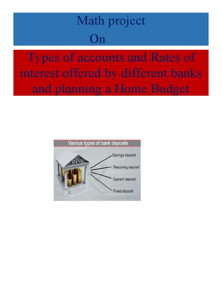 Math Project On Types of Accounts | PDF | Business | Finance & Money ...