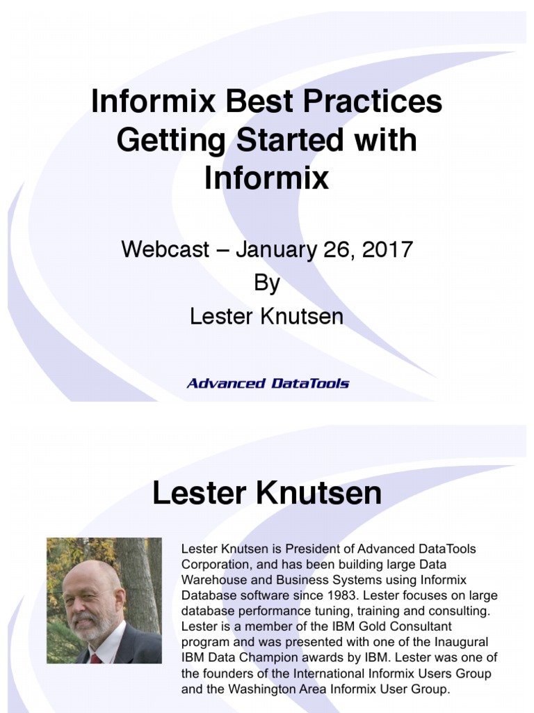 Informix Best Practices Guide | PDF | File System | Computer Data Storage