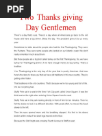 Analysis Two Thanksgiving Day Gentlemen | PDF | O. Henry