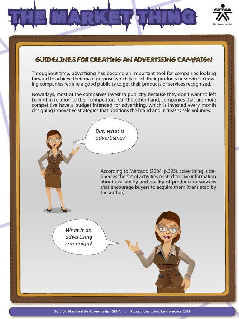 Guidelines - For - Creating - An - Advertising - Campaign PDF | PDF ...