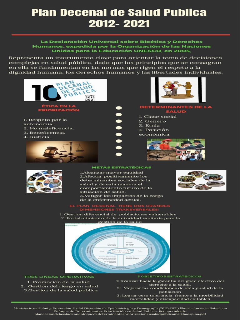 Plan Decenal de Salud Publica 2012 - 2021 PDF | PDF | Bioética | Salud pública
