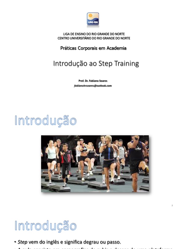 Introdução ao Step Training | PDF | Ginástica | Joelho