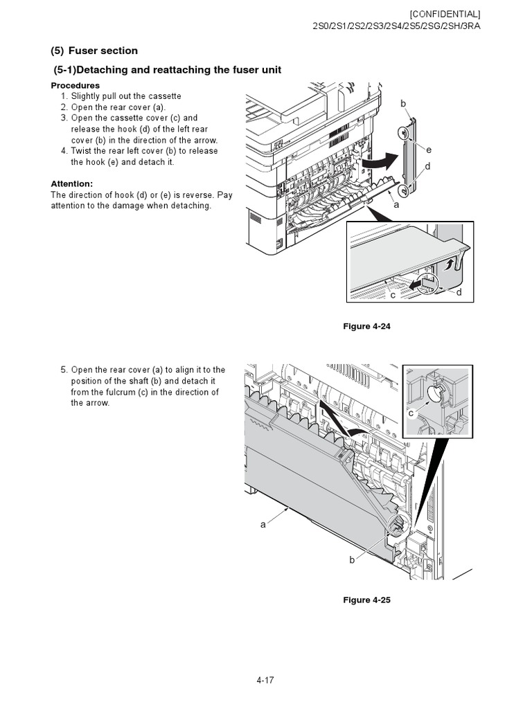 M2540dw - Fuser Replacement | PDF | Manufactured Goods | Electrical ...