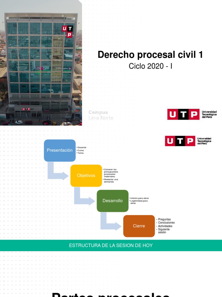 Partes Procesales 1 | PDF | Reunión | Ley procesal