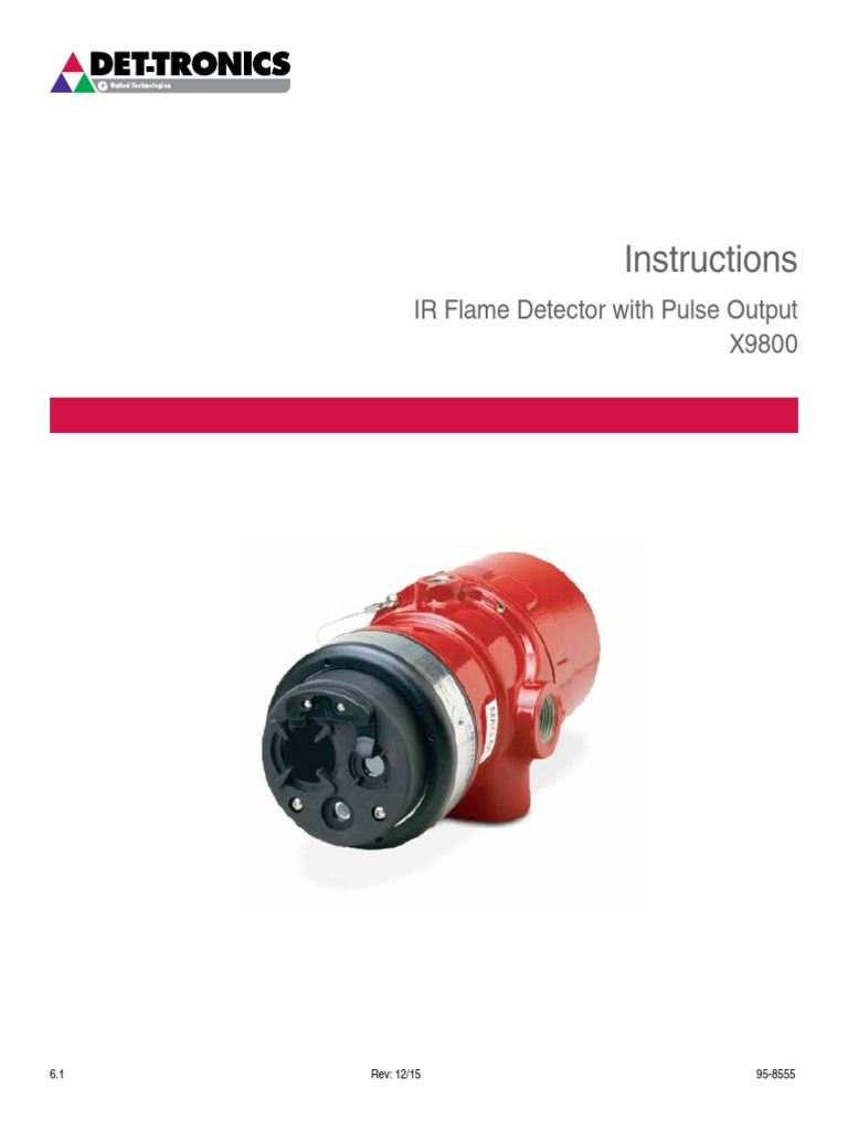 Instructions: IR Flame Detector With Pulse Output X9800 | Download Free ...