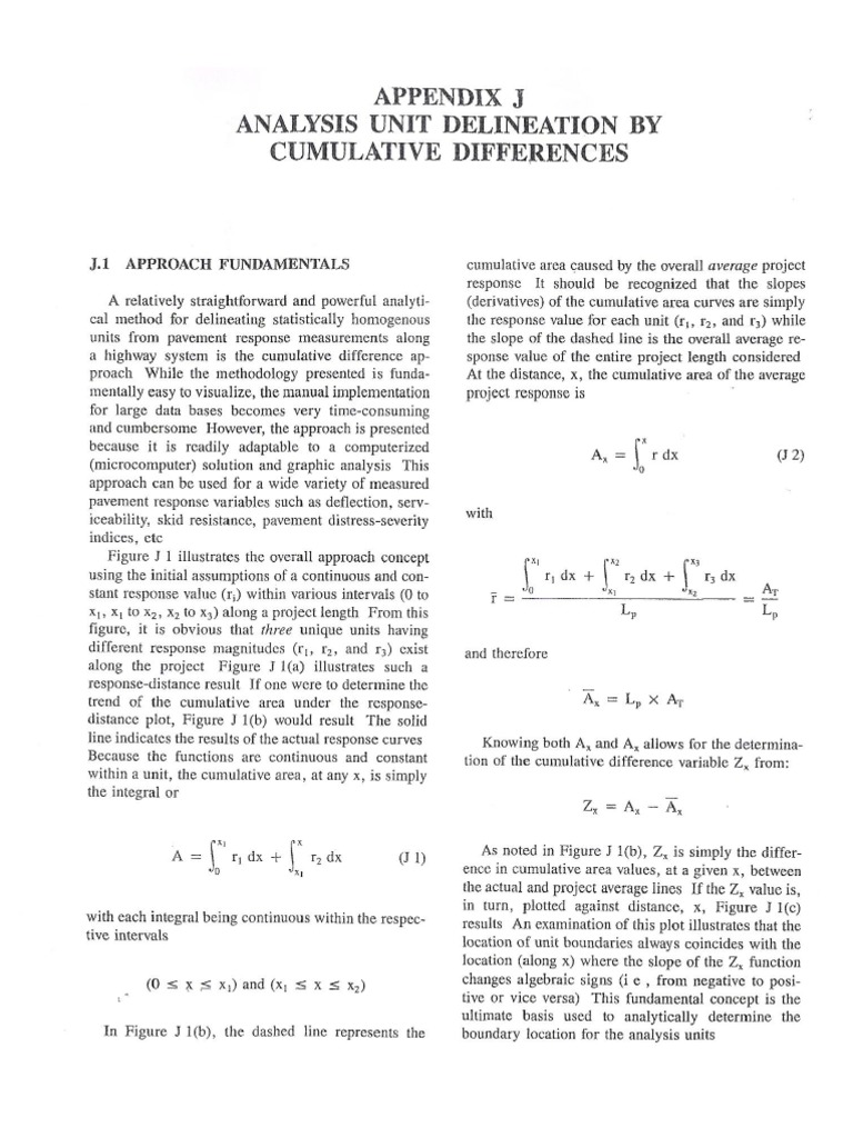 Appendix J - Analysis Unit Delineation by Cumulative Differences | PDF