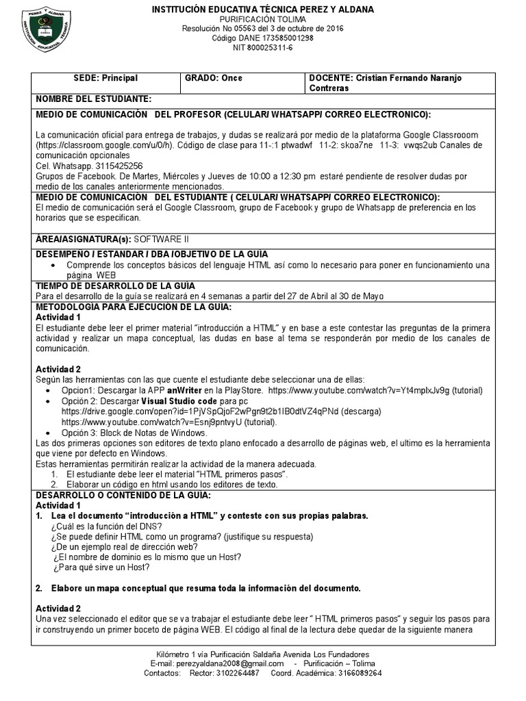 Guia HTML PDF | PDF | HTML | Red mundial