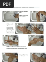 Proper Hand Washing Steps Guide | PDF | Hand Washing | Hand