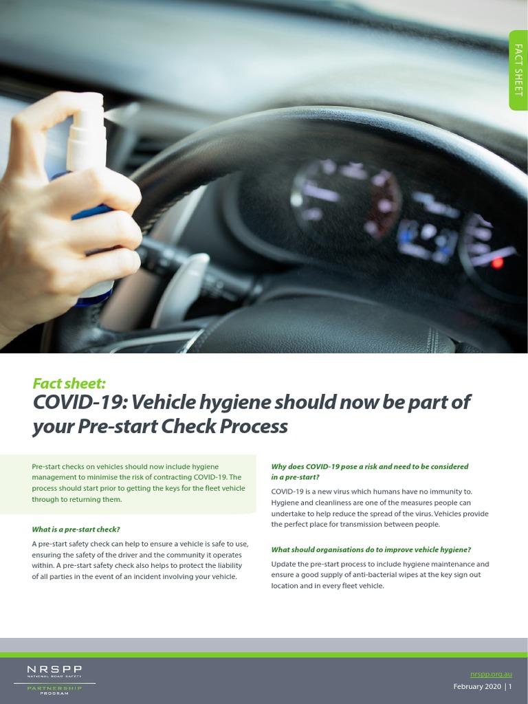Vehicle Hygiene | PDF | Hygiene | Vehicle Technology
