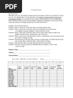 Daily Voiding Log for Pelvic Health | PDF