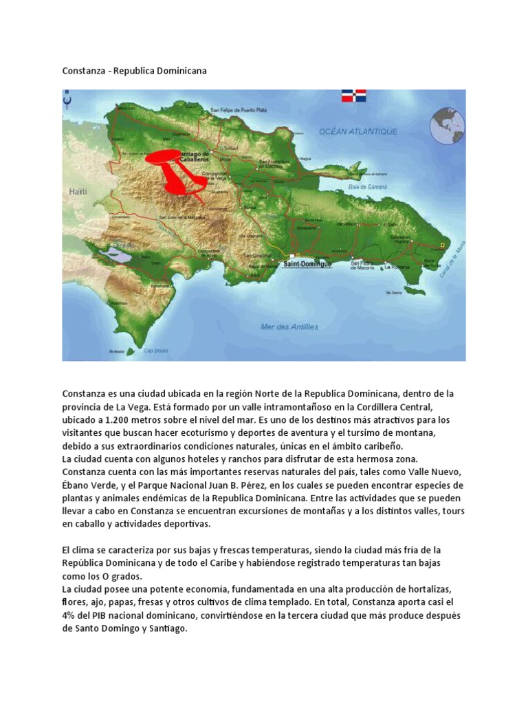 Ecoturismo en Constanza, RD | PDF | Ciencias de la Tierra | Turismo y Ocio