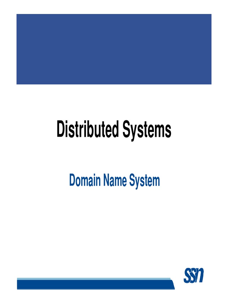 Distributed Systems: Domain Name System | PDF | Domain Name System ...