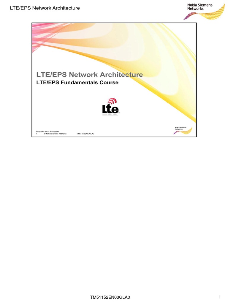 LTE/EPS Network Architecture Overview | PDF | Internet Protocols ...