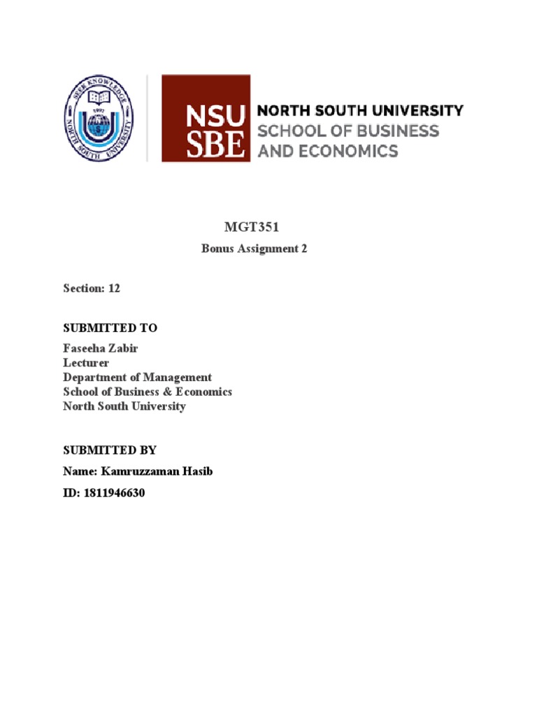 Bonus Assignment 2 | PDF