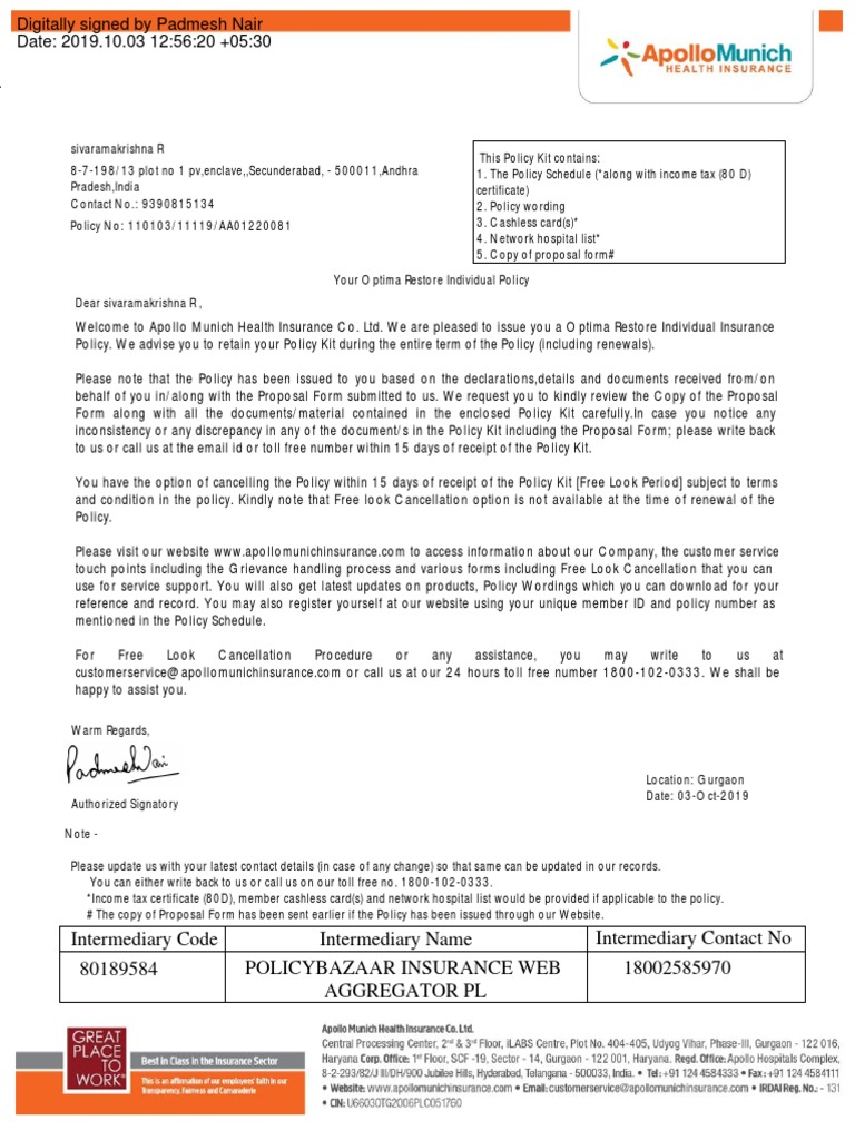 Intermediary Code Intermediary Contact No Intermediary Name ...