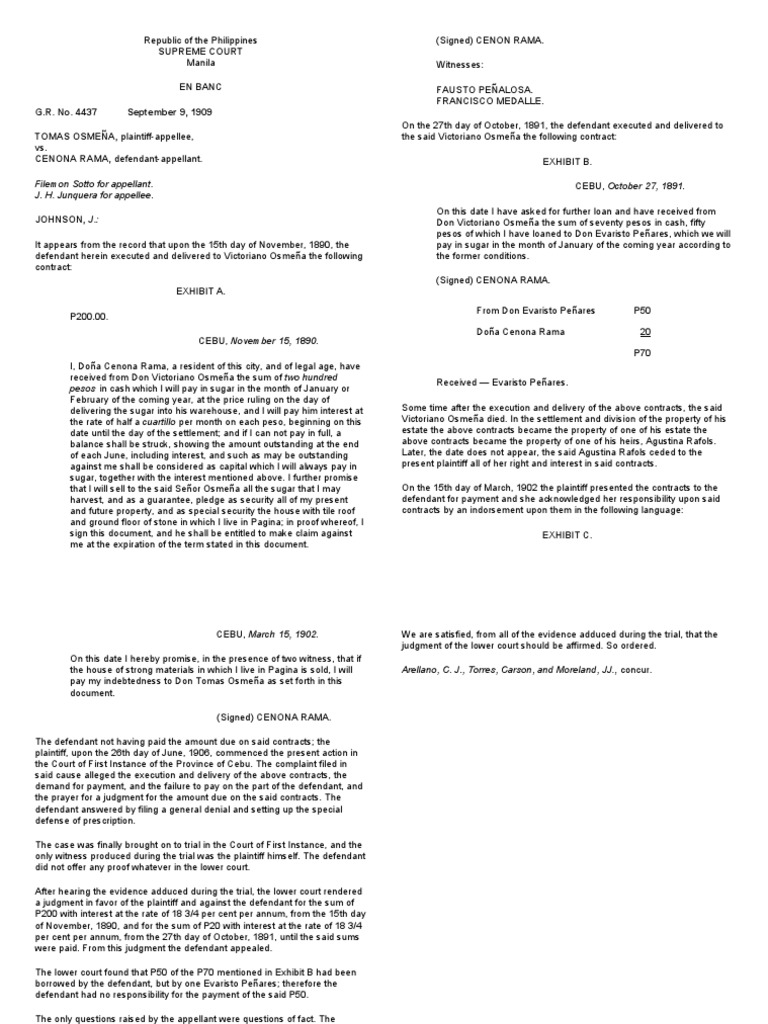 Supreme Court: Filemon Sotto For Appellant. J. H. Junquera For Appellee ...