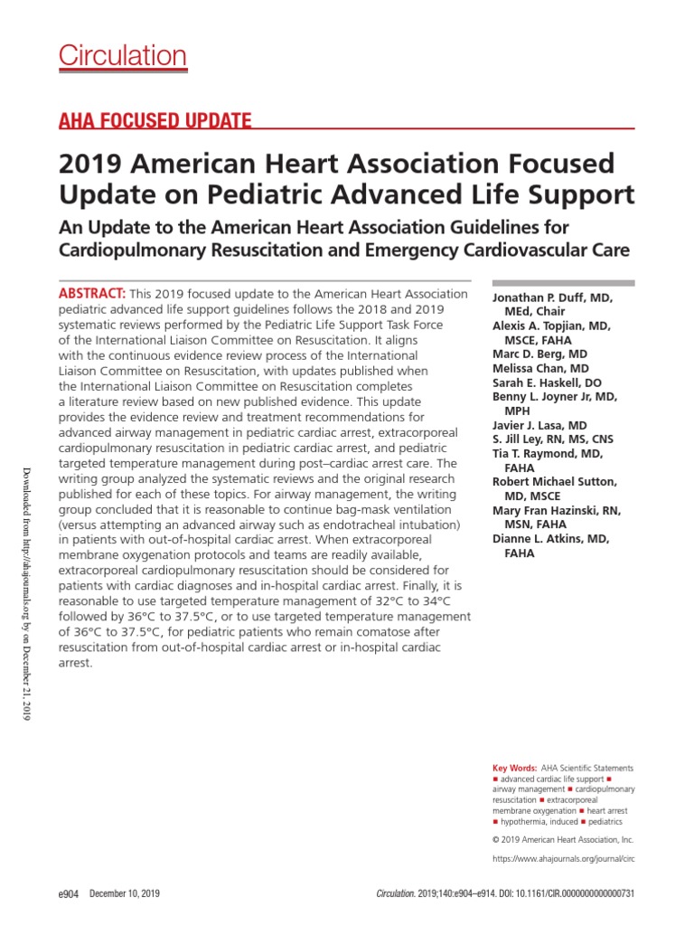 Actualizacion Pals | PDF | Cardiopulmonary Resuscitation | Cardiac Arrest