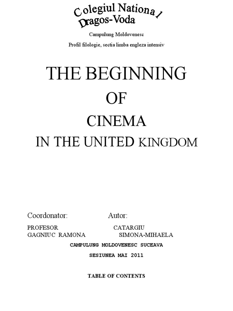 Atestat Engleza | PDF | Cinema Of The United Kingdom | Entertainment ...
