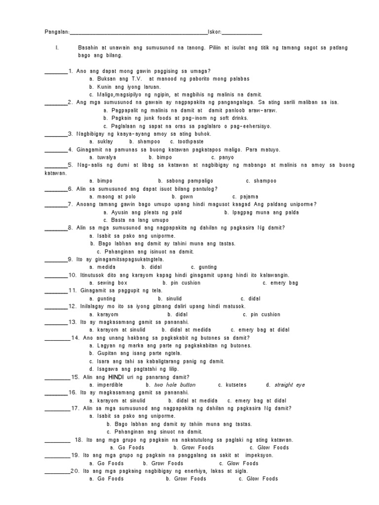 Home Economics Iv | PDF