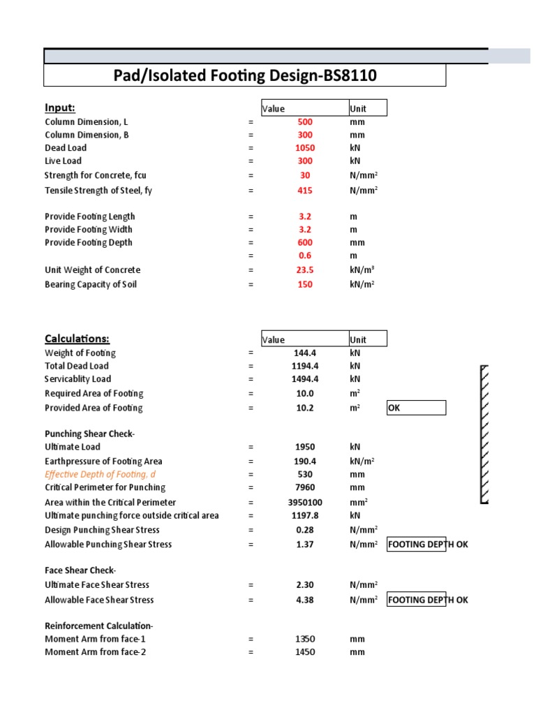Combined Footing Design Example | PDF | Strength Of Materials ...
