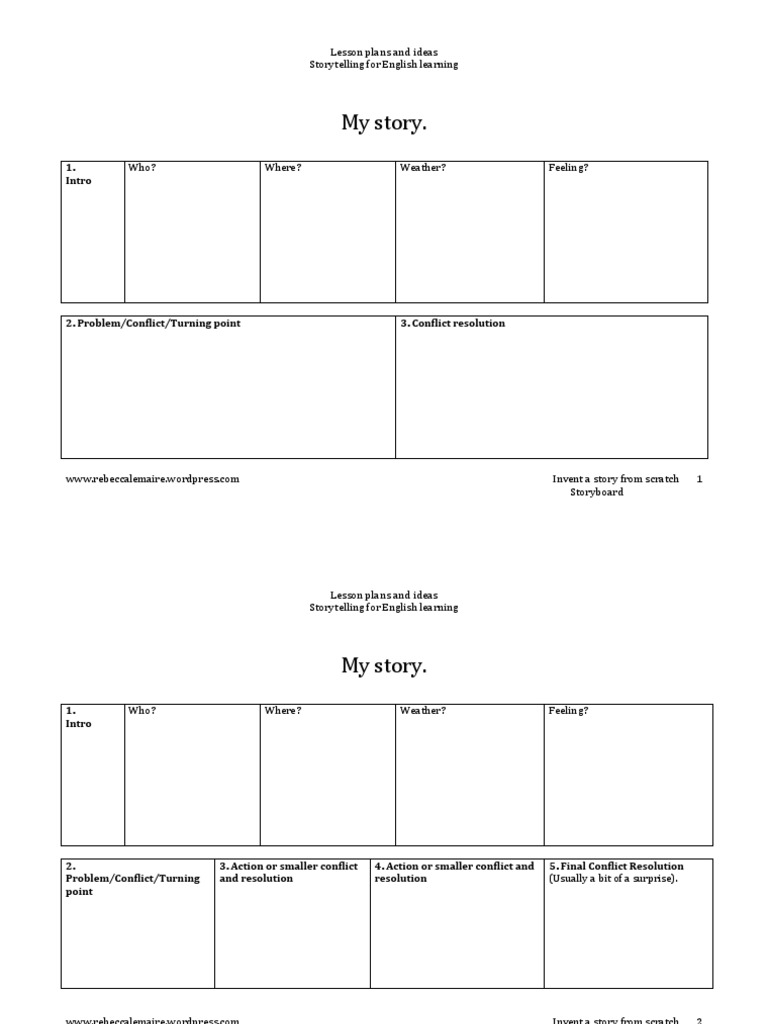 Invent A Story From Scratch Storyboard | PDF