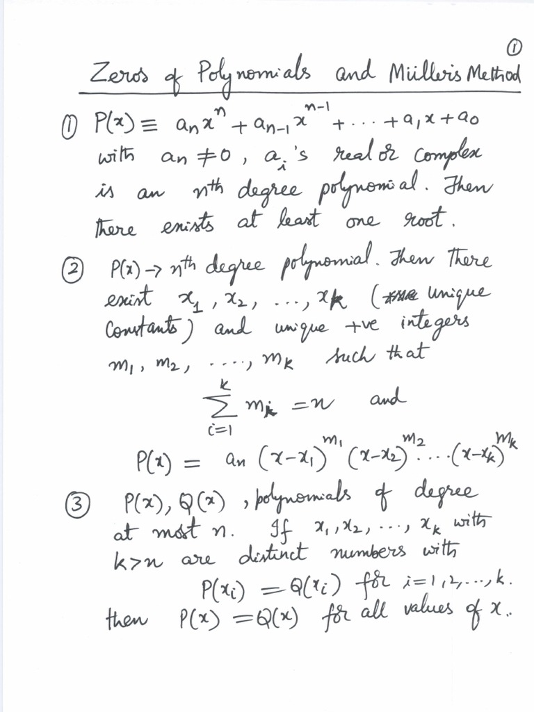 Mullers Method | PDF