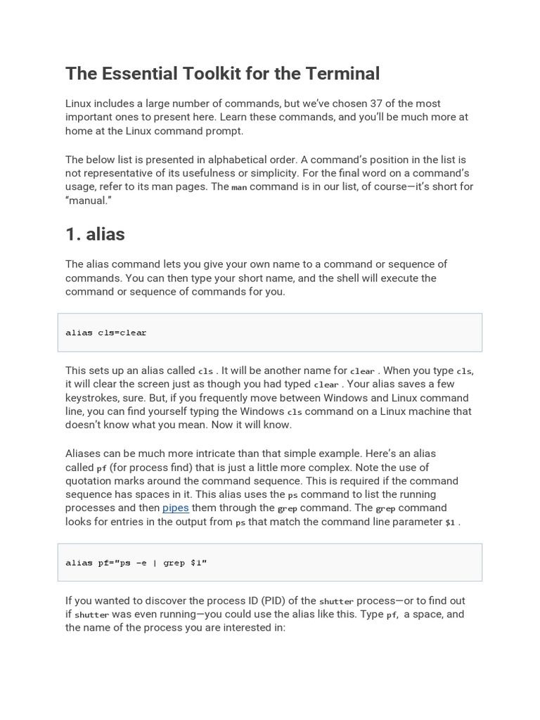 Important Linux Commands | PDF | Directory (Computing) | Computer File