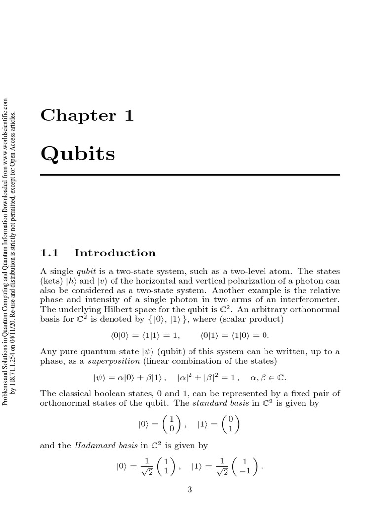 Qubits: January 24, 2018 11:57 Book-9x6 10943 - Problems and Solutions ...