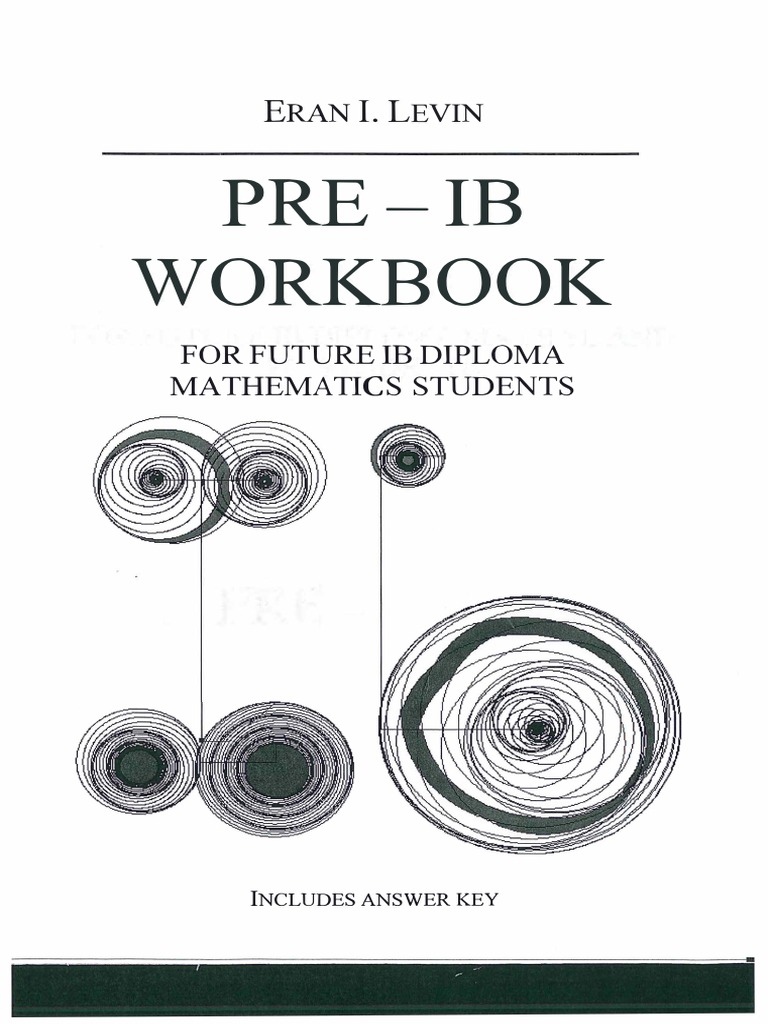 Pre-IB Math Workbook | PDF