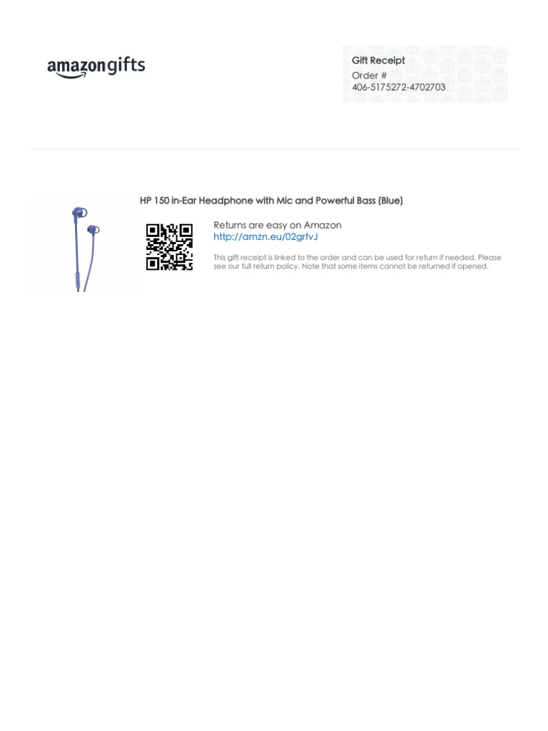 AmazonGiftReceipt PDF | PDF